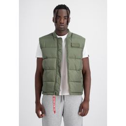 Funktionsweste Alpha Industries "Puffer Vest", Herren, Gr. S, gr&uuml;n (sage, gr&uuml;n), Obermaterial: 100% Polyester; Futter: 100% Polyester; F&uuml;llung: 100% Polyester, Westen Funktionsweste