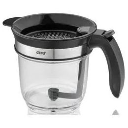 Fetttrennkanne Gefu "FLUIDO", transparent, H:15cm, Edelstahl, Kunststoff, Messbecher, m&uuml;heloses Entfetten von Suppen, Saucen und Bratenfonds, 1 L