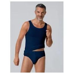 Slip Schiesser, Herren, Gr. 9, 1 Stk., blau (marine), 95% Baumwolle, 5% Elasthan, Unterhosen Slip