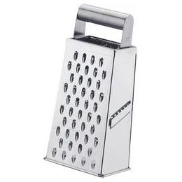 Vierkantreibe Gefu "CUBO", silber (silberfarben), B:10,9cm L:8,5cm T:24,1cm, Edelstahl 18/10, K&uuml;chenreiben, mit V-Klinge