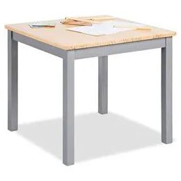 Kindertisch Pinolino "Fenna, grau/natur", beige (natur, grau), Tische, Kinder, B/H/T: 57cm x 51cm x 57cm, Kindertisch, f&uuml;r Kinder, B:57cm H:51cm T:57cm