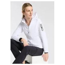 Softshelljacke CMP, Damen, Gr. 36, wei&szlig; (bianco, stone), Softshell, Obermaterial: 100% Polyester. Innenseite: 100% Polyester, kontrastfarbene Details, unifarben, hoch geschlossener Ausschnitt, eingefasste Kante, Jacken Softshelljacke, Atmungsaktiv & Windabweisend & Wasserabweisend & Leichtes Material