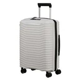 Hartschalen-Trolley Samsonite "UPSCAPE, verschiedene Gr&ouml;&szlig;en und Farben", Gr. B/H/T: 40cm x 55cm x 20cm 39 l, cloud wei&szlig;, Polypropylen, gestreift, Koffer, mit Volumenerweiterung, mit Tragegriff oben und seitlich