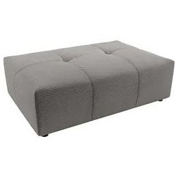 Polsterhocker 3C Candy "Yoshy", grau (dunkelgrau), B:120cm H:41cm T:83cm, 88% Polyester, 12% Polyacryl, Hocker, Polsterhocker, Passend zur Serie Yoshy