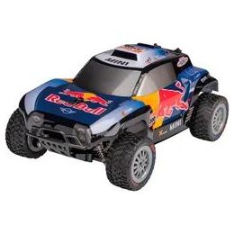 RC-Buggy Happy People "Mini Cooper JCW X-Raid Red Bull", blau, Fernlenkfahrzeuge, KinderB:18cm H:11cm, Kunststoff, mit Fernbedienung, B:18cm H:11cm
