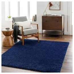 Hochflor-Teppich LIVABLISS "TRENTO", blau, B:200cm H:31mm L:275cm, Kunstfaser, Teppiche