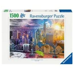 Puzzle Ravensburger "New York im Winter und Sommer", bunt, Puzzles, KinderB:80cm H:60cm, Pappe, Made in Germany, B:80cm H:60cm