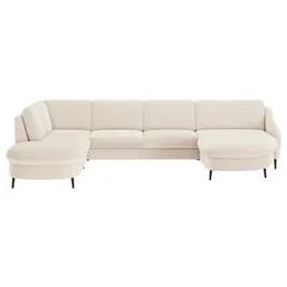 Sit & More Wohnlandschaft SIT & MORE "Soul U-Form", beige, B:372cm H:90cm T:239cm, 100% Polyester, Sofas, Wohnlandschaft, wahlweise mit Bett und Bettkasten