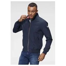 Blouson ALPENBLITZ "Br&uuml;gge", Herren, Gr. M (48/50), blau (navy), Web, Obermaterial: 65% Baumwolle, 35% Polyamid. Futter: 100% Polyester, normal, Rippstrickb&uuml;ndchen, Jacken Blouson, &Uuml;bergangsjacke im casualer Stil, mit Stehkragen