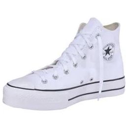 Sneaker Converse "CHUCK TAYLOR ALL STAR PLATFORM CANVAS", Damen, Gr. 39,5, wei&szlig;, Textil, Schuhe Sneaker