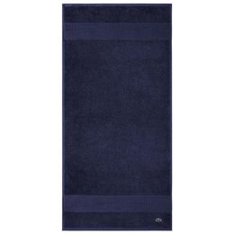 Handtuch Lacoste "LLECROCO", marine, B:50cm L:100cm, Frottier, Obermaterial: 100% Baumwolle, Handt&uuml;cher, mit Label-Applikationen