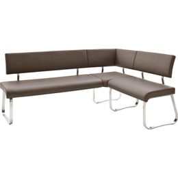 Eckbank MCA furniture "Arco", braun, B:189cm H:86cm T:138cm, 100% Polyurethan, Sitzb&auml;nke, Eckbank, Eckbank frei im Raum stellbar, Breite 200 cm, belastbar bis 500 kg