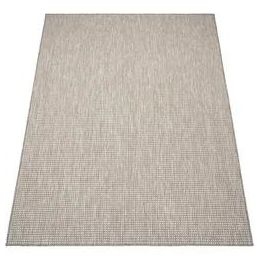 Teppich Paco Home "Napoli 777", grau, B:120cm H:4mm L:160cm, Polypropylen, Teppiche, Teppich, Flachgewebe, meliert, In- und Outdoor geeignet, Wohnzimmer