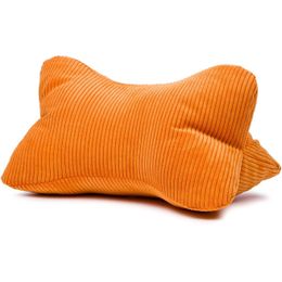 G&ouml;zze Nackenkissen G&Ouml;ZZE "Cord Lesekissen Capri", orange, B:40cm H:19cm L:25cm, Polyester, Funktionskissen