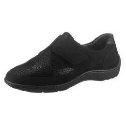 Waldl&auml;ufer Klettschuh WALDL&Auml;UFER "HENNI-Soft", Herren, Gr. 4,5 (37,5), schwarz, Lackleder, Nubukleder, Textil, Schuhe Klettschuh, Slipper, Komfortschuh, Bequemschuh mit Orthotritt, Weite H