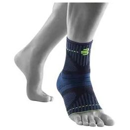 Sprunggelenkbandage Bauerfeind "Ankle Support DYNAMIC", Gr. XL, blau (dunkelblau), Obermaterial: 57% Baumwolle, 41% Polyester, 2% Elasthan, Bandagen