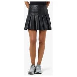 Lederimitatrock Noisy may "NMPAULO HW PLEATED PU MINI SKIRT", Damen, Gr. S, schwarz, Web, Obermaterial: 100% Polyester. Beschichtung: 100% Polyurethan, unifarben, kurz, R&ouml;cke