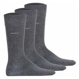Kurzsocken BOSS "Socken 3er Pack", Herren, Gr. 47-50, grau, Obermaterial: 75% Baumwolle CO. 23% Polyamid PA. 2% Elasthan EL., Socken