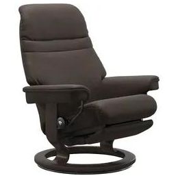 Relaxsessel stressless "Sunrise", braun (braun batick), B:88cm H:103cm T:78cm, Leder BATICK: BATICK ist ein leicht korrigiertes, durchgef&auml;rbtes und genarbtes M&ouml;belleder, bei dem die meisten Unebenheiten und Spuren in der Regel entfernt wurden.;Leder PALOMA: PALOMA ist ein durchgef&auml;rbtes Semianilin-M&ouml;belleder mit nat&uuml;rlicher Narbung.;ROHLEDER Stoff Q2 FARON: Ein fester zuverl&auml;ssiger Boucl&eacute; mit eine