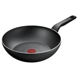 Wok Tefal "Recycled On, Induktion, &Oslash; 28 cm", schwarz, B:37cm H:18cm &Oslash;:28cm, Pfannen, Wok, aus 100% recyceltem Aluminium, Antihaftversiegelung, Thermo-Signal
