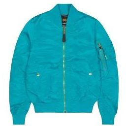 Bomberjacke Alpha Industries "MA-1 VF Light W", Damen, Gr. XS, blau (blau lagoon), Obermaterial: 100% Nylon, Futter: 100% Nylon, Jacken Bomberjacke