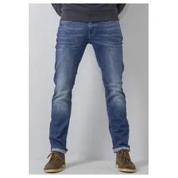 Regular-fit-Jeans PETROL INDUSTRIES "RUSSEL", Herren, Gr. 33, L&auml;nge 34, blau (vintage blau), Denim/Jeans, Obermaterial: 86% Baumwolle, 12% Polyester, 2% Elasthan, normal, Jeans, mit Fade-out Effekten