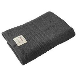 Handtuch Dyckhoff "Nature", grau (anthrazit), B:50cm L:100cm, Frottier, Obermaterial: 100% Baumwolle, Handt&uuml;cher