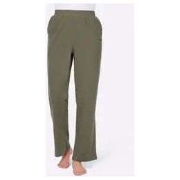 Dehnbund-Hose feel good, Damen, Gr. 52/54, Normalgr&ouml;&szlig;en, gr&uuml;n (khaki), 95% Baumwolle, 5% Elasthan, unifarben, Hosen