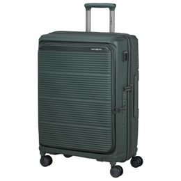 Hartschalen-Trolley Samsonite "PARALUX, verschiedene Gr&ouml;&szlig;en und Farben", Gr. B/H/T: 47cm x 67cm x 30cm 72 l, olive, Polypropylen, Koffer, mit arretierbarem und versenkbarem Druckknopf-Trolleysystem