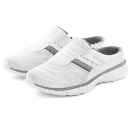 Sabot Vivance "Slip-On-Sneaker, Sneaker, Freizeitschuh, Halbschuh", M&auml;dchen, Gr. 42, wei&szlig; (wei&szlig;, hellgrau), Obermaterial: 100% Textilmaterial. Decksohle: 100% Textilmaterial. Futter: 100% Textilmaterial. Laufsohle: 100% Synthetik, Mesh, Basic, Schuhe Sabot, zum Reinschl&uuml;pfen Unisex VEGAN