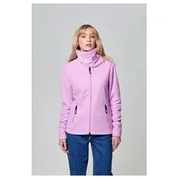 Fleecejacke Bench. "FUNNEL", Damen, Gr. 42, lila (violet), Fleece, Obermaterial: 100% Polyester, unifarben, figurbetont, mit Daumenl&ouml;chern, Jacken Fleecejacke