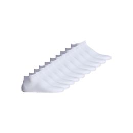 Jack & Jones Sneakersocken JACK & JONES "Socken JACDONGO SOCKS 5 PACK 10er Pack", Herren, Gr. 40-46, wei&szlig;, Obermaterial: 72% Baumwolle CO. 26% Polyester PES. 2% Elasthan EL., Socken Sneakersocken