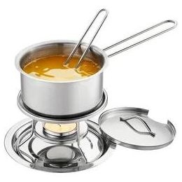 Sauteuse Gefu "CALORIC SET", silber, B:13cm H:16cm L:24cm, T&ouml;pfe, Set mit St&ouml;vchen