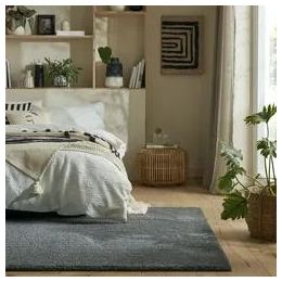 Teppich FLAIR RUGS "Fluffy", grau, B:120cm H:23mm L:170cm, Kunstfaser, Teppiche, Teppich