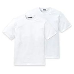 Unterhemd Schiesser "T-Shirt American T-Shirt 2er Pack", Herren, Gr. S, N-Gr, wei&szlig;, Obermaterial: 100% Baumwolle CO., Unterhemden Unterhemd
