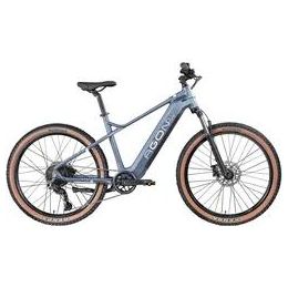 E-Bike agon "Alpha" Gr. 48, grau (rock grau anthrazit), Elektrofahrr&auml;der, 48cm, 27,5 Zoll (69,85cm), Pedelec, Elektrofahrrad f&uuml;r Damen u. Herren, MTB, Topseller