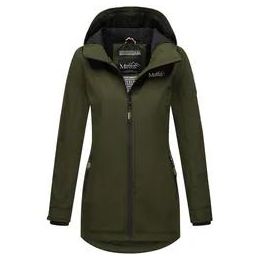 Outdoorjacke Marikoo "Honigbeere", Damen, Gr. S (36), gr&uuml;n (olive), Obermaterial: 100% Polyester; Futter: 95% Viskose, 5% Elasthan; Wattierung: 100% Polyester; &Auml;rmelfutter: 100% Polyester, Jacken Outdoorjacke, sportliche &Uuml;bergangsjacke mit Kapuze