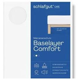 Matratzenauflage Schlafgut "Baselayer Matratzenschutz Comfort", wei&szlig;, B:160cm H:30cm L:200cm, Bezug: 100% Baumwolle, Matratzenzubeh&ouml;r, Wie ein Spannbettlaken
