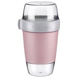 Mehrwegbecher Westmark, rosa, B:12,5cm H:21cm, Lebensmittelaufbewahrungsbeh&auml;lter, Frischhaltebox Frischhaltedose, M&uuml;sli-, Lunchbeh&auml;lter, To Go, 200 + 600 + 350 ml, Made in Germany