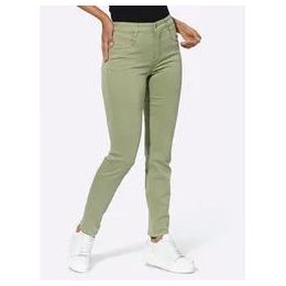 Stretch-Jeans Ascari, Damen, Gr. 40, Normalgr&ouml;&szlig;en, gr&uuml;n (schilf), 91% Baumwolle, 6% Polyester, 3% Elasthan, unifarben, lang, Jeans, Topseller