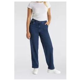 Stretch-Hose KjBRAND "Babsie", Damen, Gr. 42, N-Gr, blau (denim stoned), Denim/Jeans, Obermaterial: 71% Baumwolle, 25% Polyester, 4% Elasthan, bequem lang, Hosen