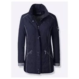 Steppjacke Casual Looks, Damen, Gr. 38, blau (marine), 100% Polyester, unifarben, Jacken Steppjacke