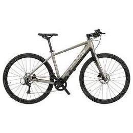 E-Bike Totem "HWD" Gr. 48, grau (platin, grau), Elektrofahrr&auml;der, 48cm, 28 Zoll (71,12cm), Pedelec, Elektrofahrrad f&uuml;r Damen u. Herren
