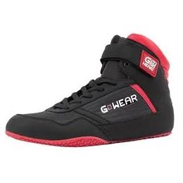 Trainingsschuh GORILLA WEAR, Damen, Gr. 40, schwarz (schwarz, rot), Polyurethane, Synthetik, Schuhe, im High-Top-Design