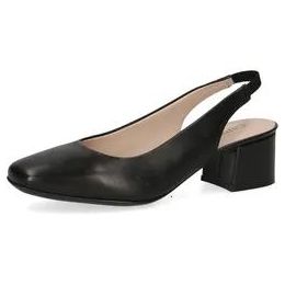 Pumps Caprice "Caprice Pumps Nappaleder", Damen, Gr. 36, schwarz, Nappaleder, Schuhe Pumps