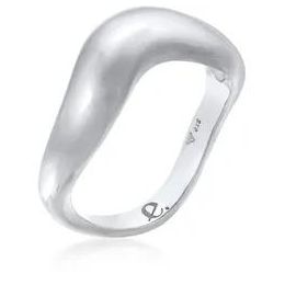 Fingerring Elli Premium "Organic Wellen Trend 925 Silber" Gr. 56, silber, Fingerringe, Damen, 56mm, ohne Stein, Silber 925 (Sterlingsilber), 2,5mm, Fingerring