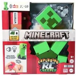 Actionfigur Mattel "MINECRAFT explodierender, ferngesteuerter Creeper", bunt, Spielfiguren, Kinder, Kunststoff, mit Licht und Sound