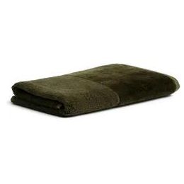 M&ouml;ve Duschtuch M&Ouml;VE "M&Ouml;VE Bamboo Luxe", gr&uuml;n (olive), B:80cm L:150cm, Frottier, Obermaterial: 60% Baumwolle, 40% Viskose, Handt&uuml;cher, mit seidig gl&auml;nzenden Bord&uuml;ren