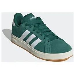 Sneaker Adidas SPORTSWEAR "GRAND COURT BASE 00S", Herren, Gr. 37, gr&uuml;n (collegiate gr&uuml;n, cloud wei&szlig;, gum 3), Leder, Synthetik, Schuhe Sneaker, Design auf den Spuren des Adidas Campus 00