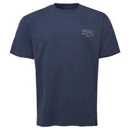 T-Shirt NASSAU BEACH "NB231052", Herren, Gr. 56XXL, blau (navy), 100% Baumwolle, Shirts T-Shirt